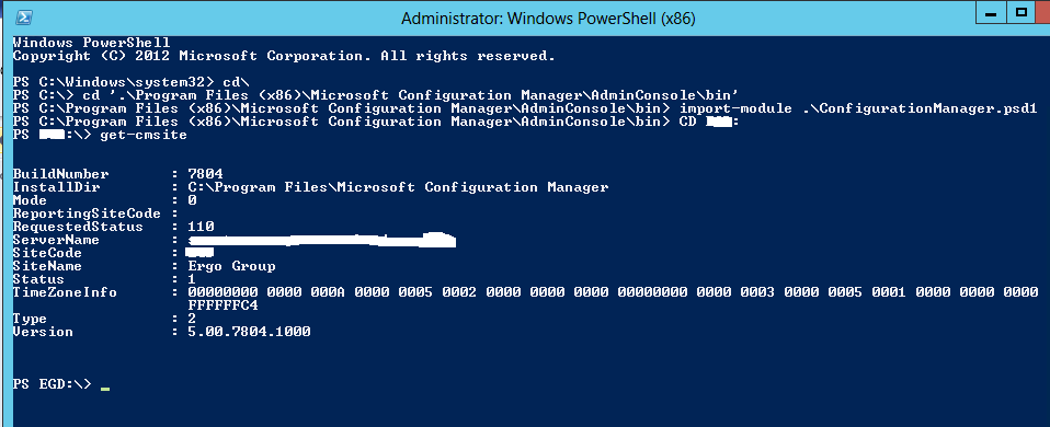 Gerry Hampson Device Management: Connecting to ConfigMgr site via PowerShell