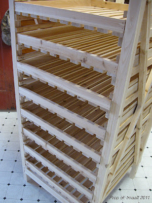 Two Men and a Little Farm: ORCHARD RACK BUILT AND IN PLACE