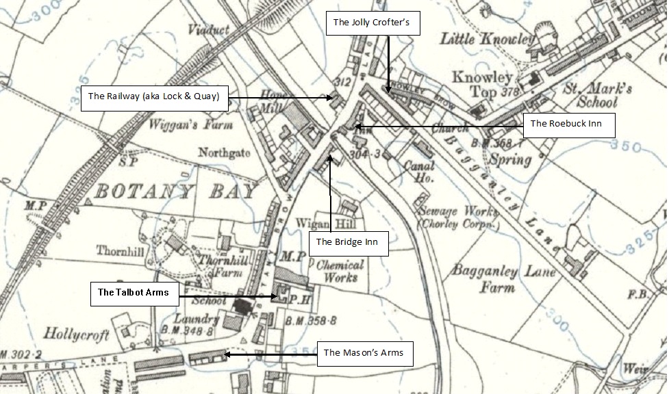 Chorley's Inns and Taverns: Chorley Maps