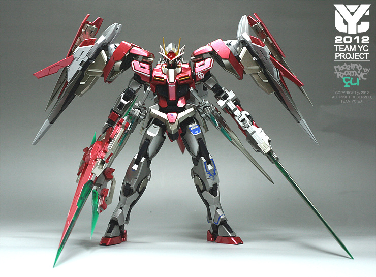 GUNDAM GUY: MG 1/100 00 Raiser - Custom Metallic Painted Build