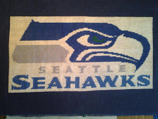 EASY PATTERNS: Seattle Seahawks cross-stitch pattern