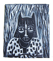 constant chatter: lino portrait 2
