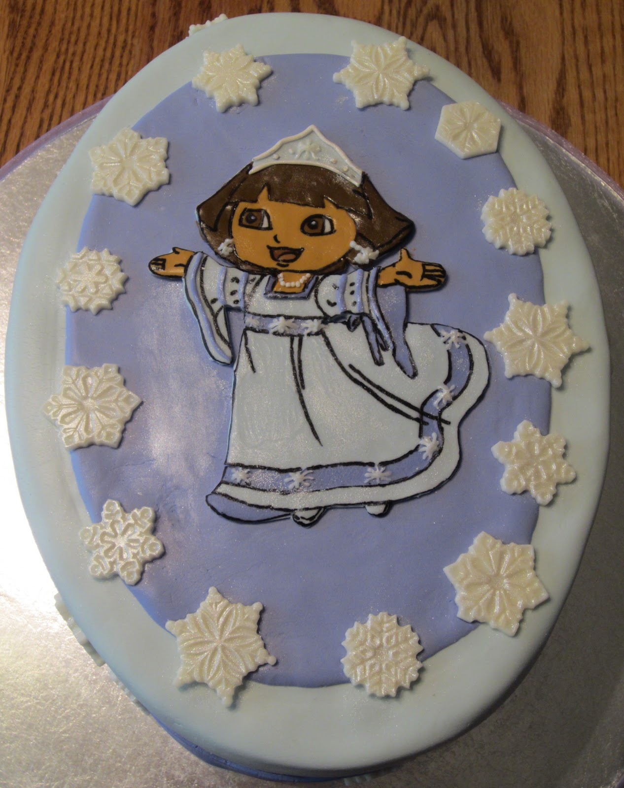 J's Cakes: Dora Snow Princess Birthday Cake