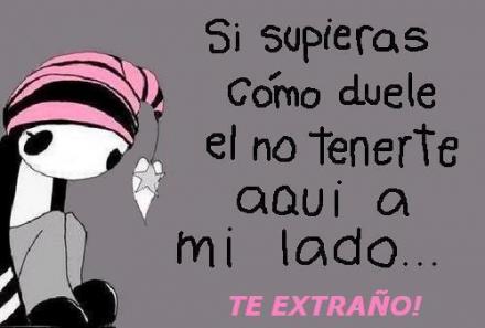 Imagen que diga te extrano - Imagui