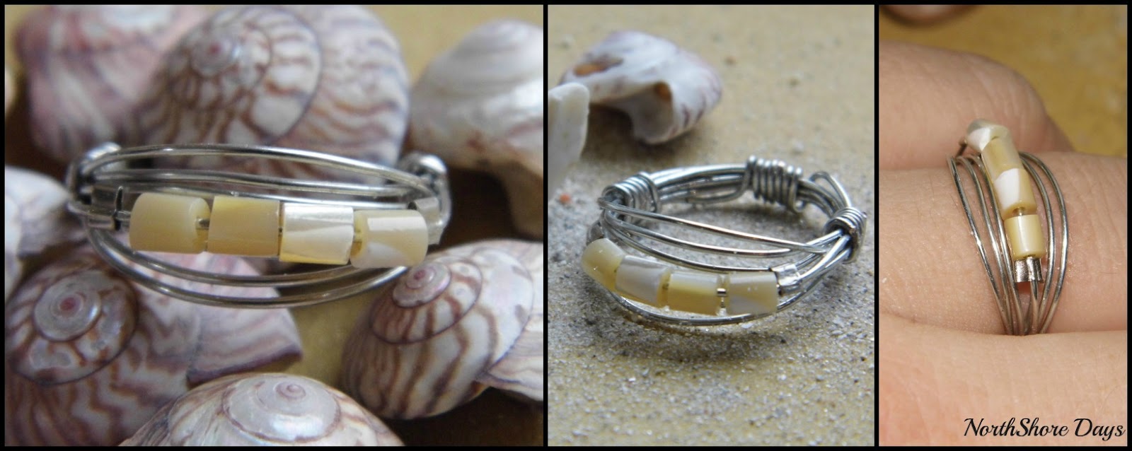 NorthShore Days.....: Ocean Shell Ring