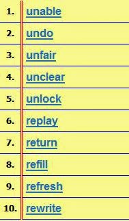 Inglés Cada Día: Prefixes un- & re-