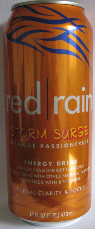 Caffeine King: red rain Storm Surge Energy Drink Review