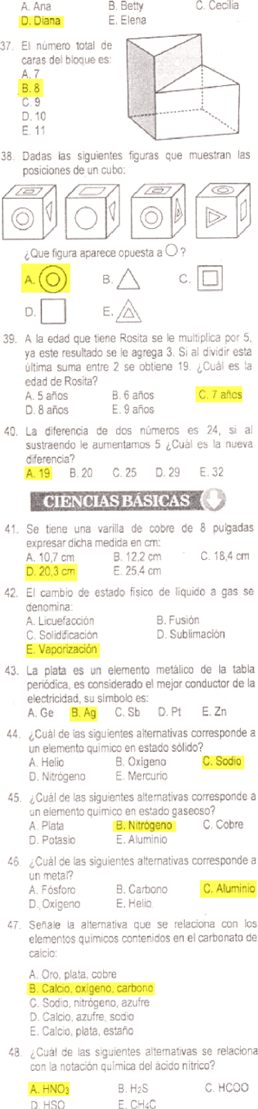 EXAMEN INGRESO SENATI 2024 CLAVES RESPUESTAS RESUELTO PDF