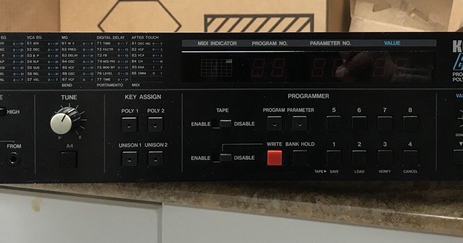 MATRIXSYNTH: KORG EX-8000 SN 000285 w/ Original Box