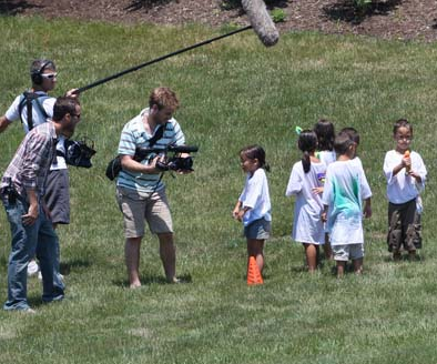 15 Minutes, Gosselin Style: Kids filming today without Kate present, again