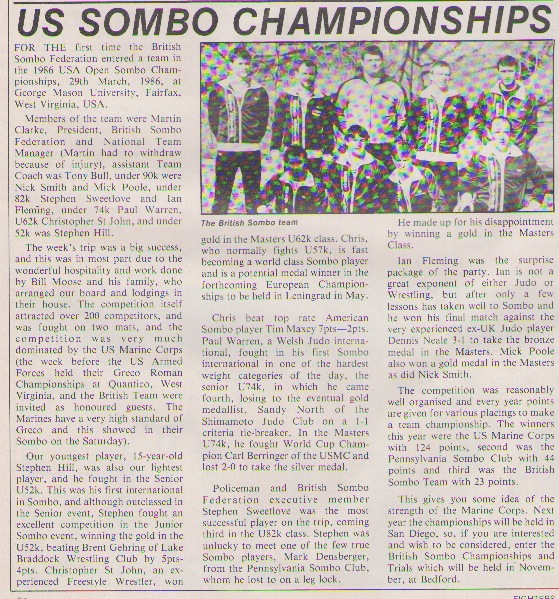 Combatarts: Sombo GB Team World Results