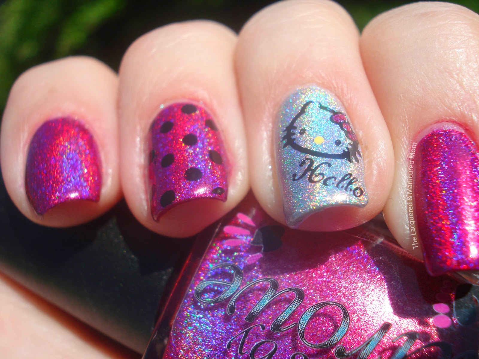 The Lacquered & Manicured Mom: Hello Kitty Themed Nails with Colors by ...