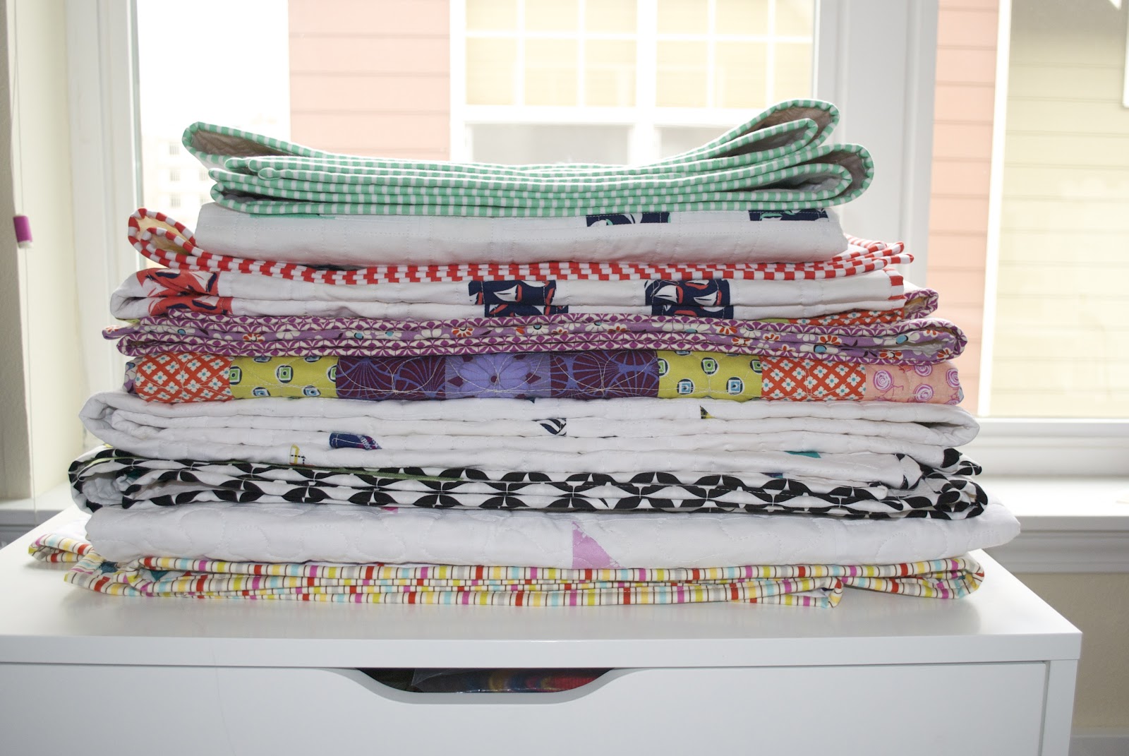 Let's begin sewing...: Falling Triangles Quilt - II