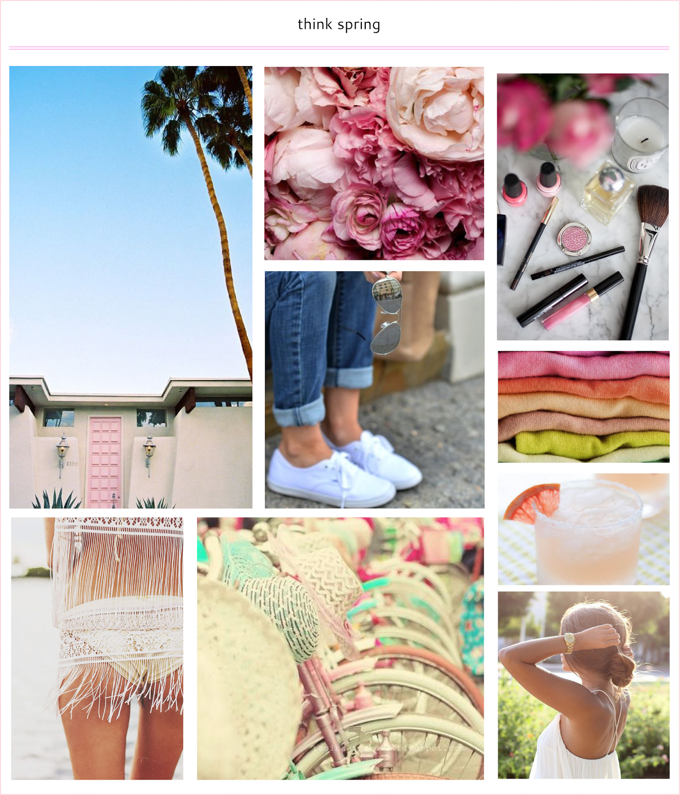 plain black t: moodboard | think spring