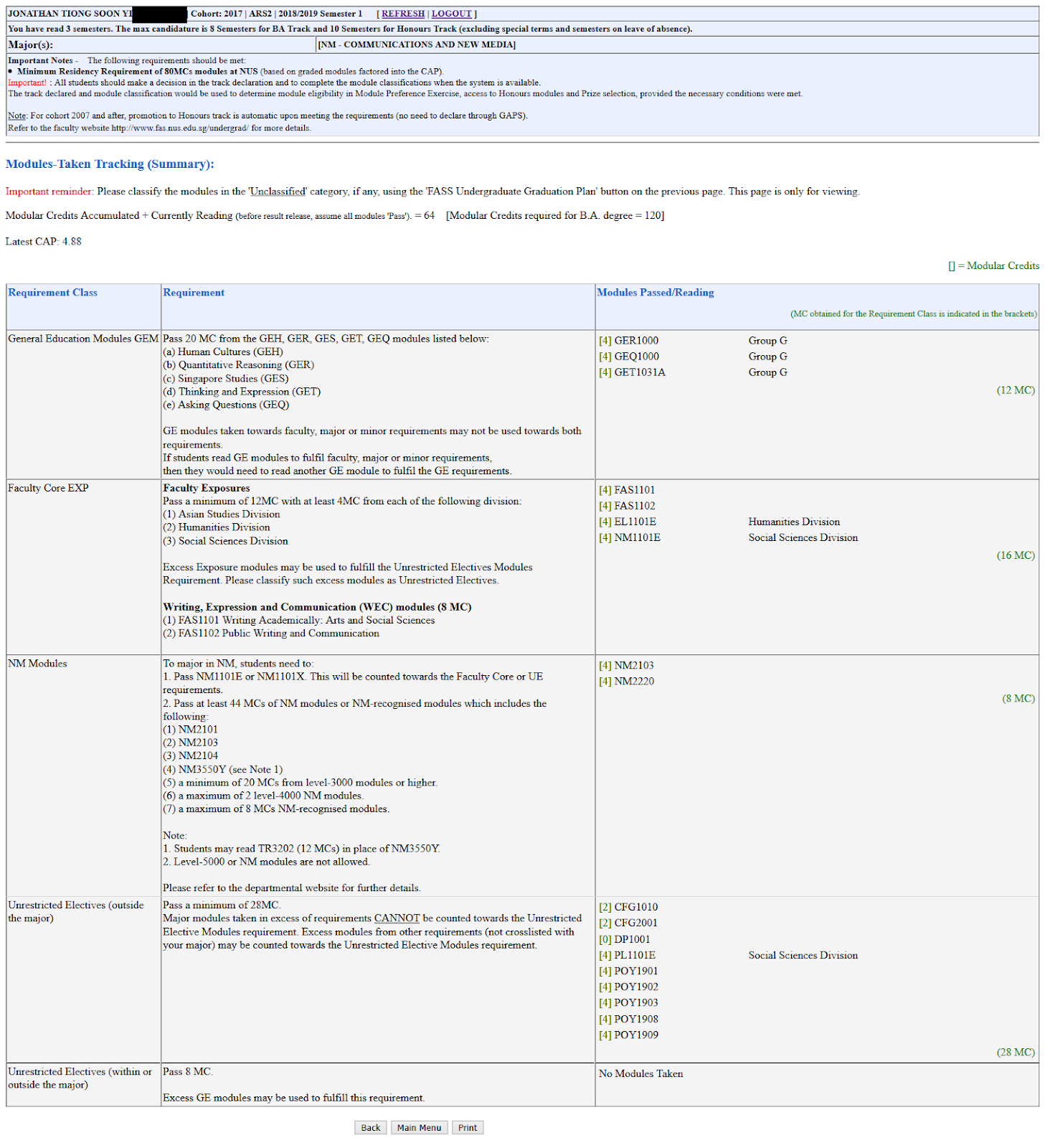 Jonathan's Junkyard: Majors, unrestricted electives, and everything in ...