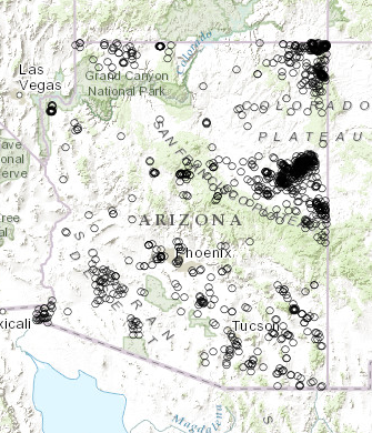 Arizona Geology: Arizona online oil and gas viewer