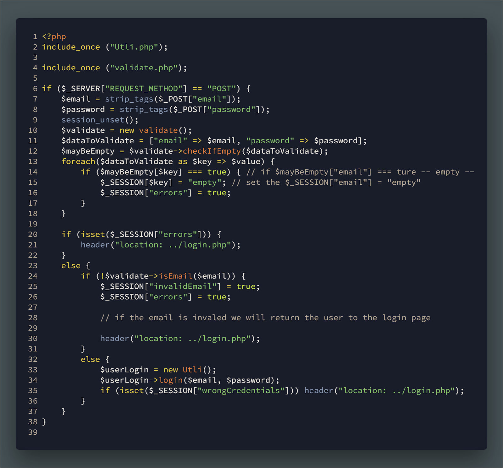 OOP Authentication Using PHP 7