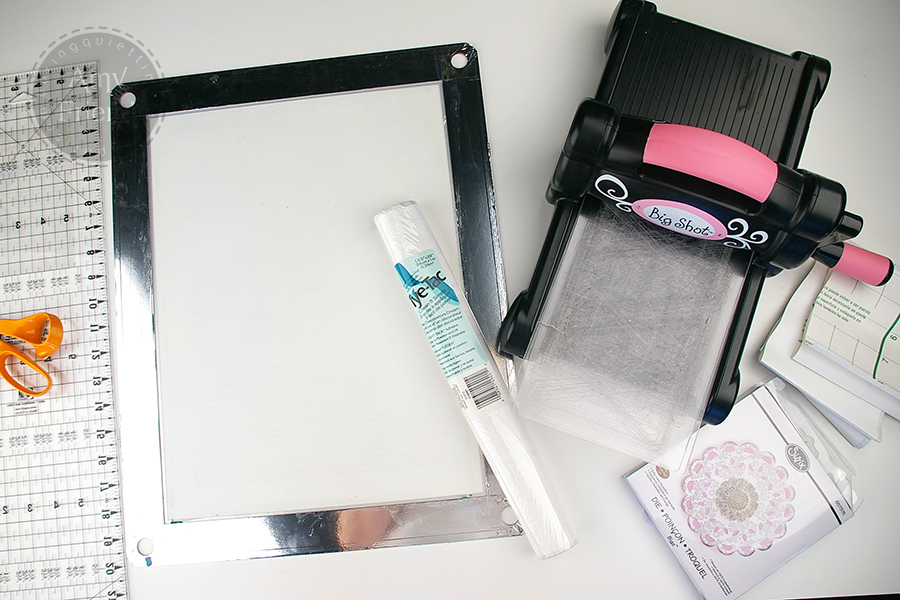 Cheater Screen Printing with Sizzix | During Quiet Time