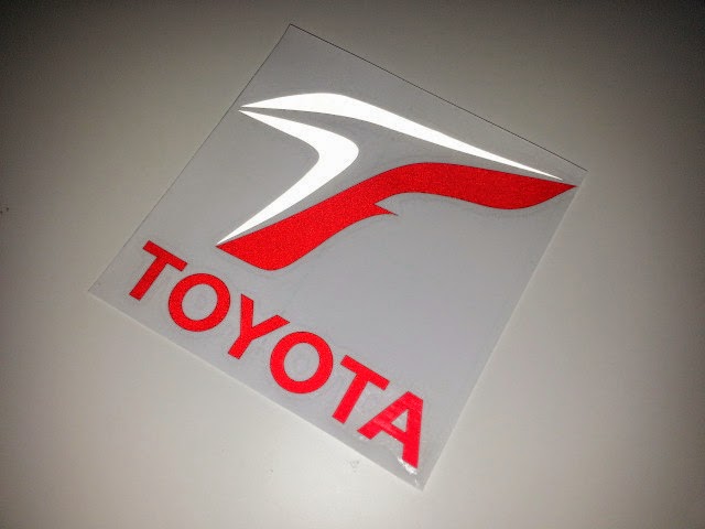 Sticker "Toyota Logo T" Racing - Teman Promosi Digital