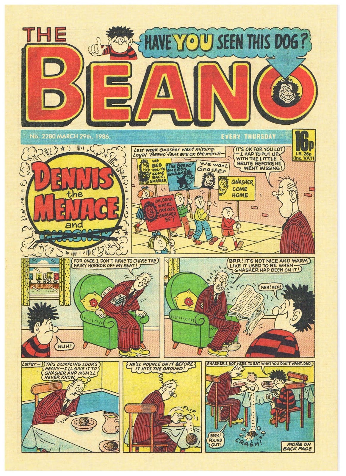 The Slipper: The Beano #2280: Living in the 80s with a killing joke