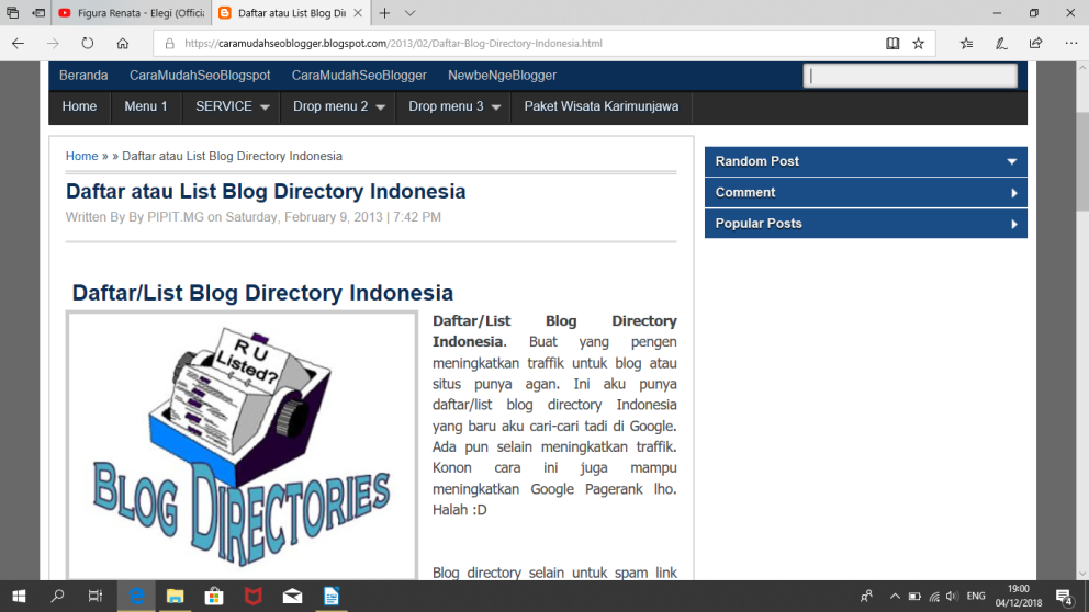 JEMBATAN CERDAS: Jenis - jenis Blog