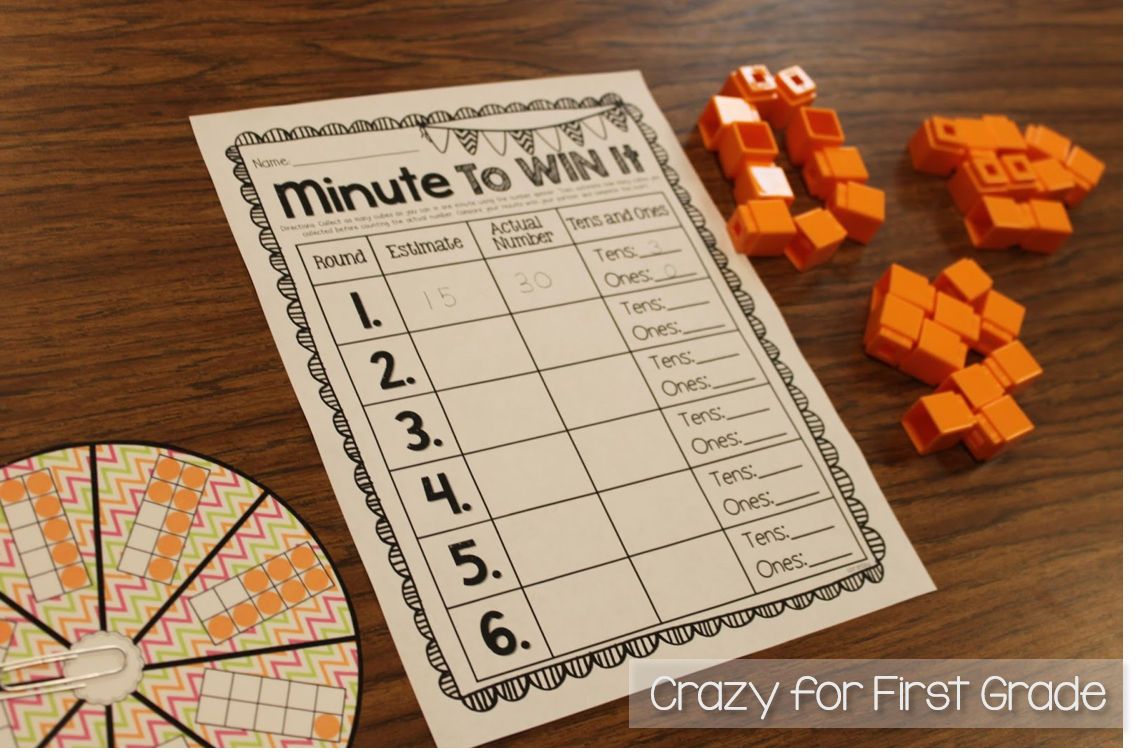 Beginning of the Year Math Stations in First Grade | Crazy for First ...