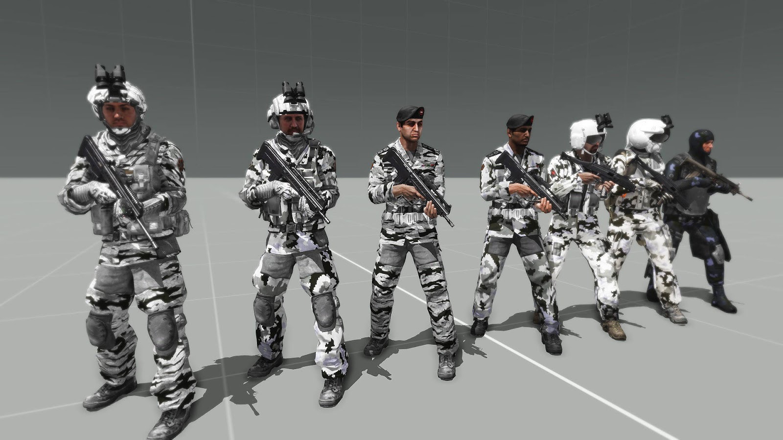 CSAT を冬季迷彩のタイガー ストライプ柄にした Arma 3 アドオン | 弱者の日記^^ - Arma 3 MODとアドオン紹介