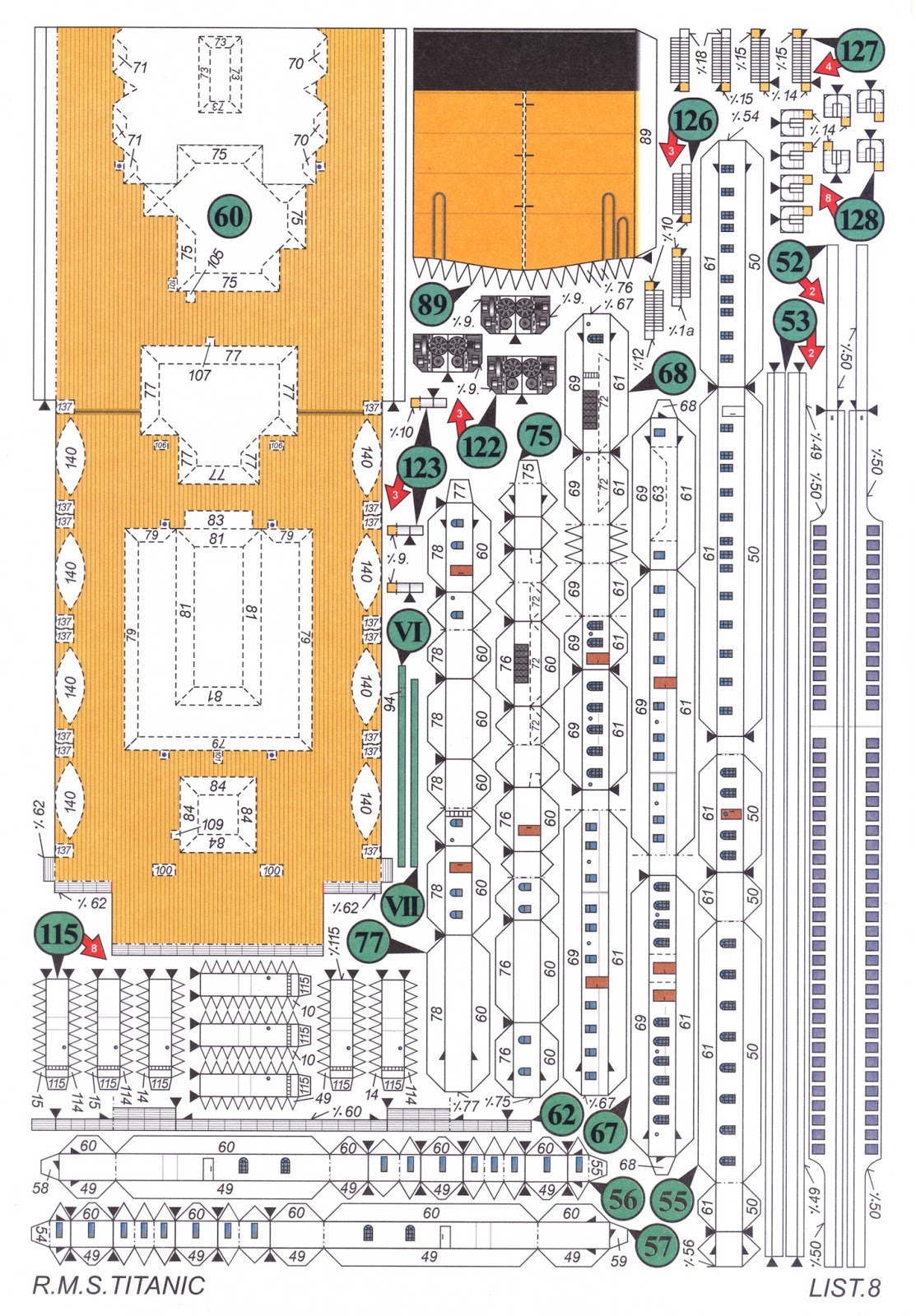 Paper Model Kapal Perang: RMS TITANIC