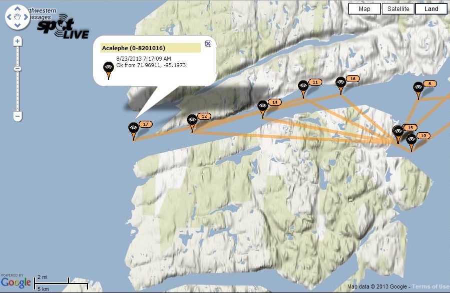 Northwest Passage 2013: S/V ACALEPHE makes third Bellot Strait transit ...