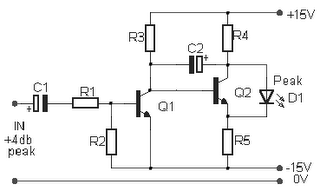 Audio Peak Indicator Circuit - Electronic Circuit