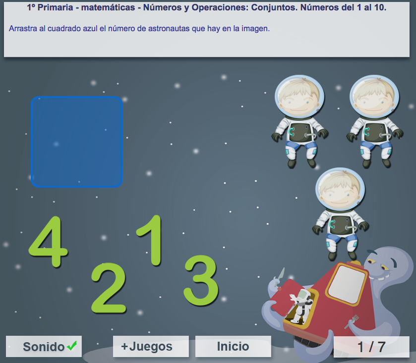 La clase de Daniela "online": Jugamos con las matemáticas: Contar hasta 10.