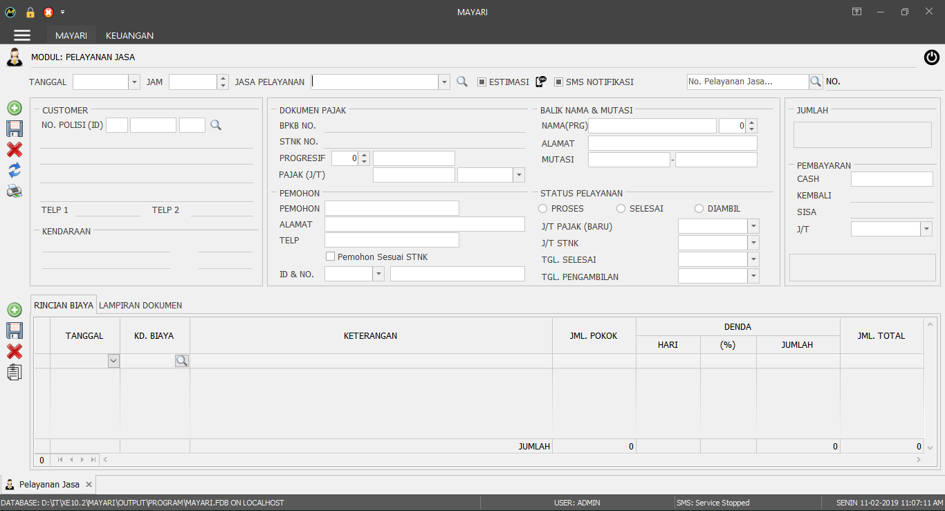 Aplikasi Biro Jasa STNK