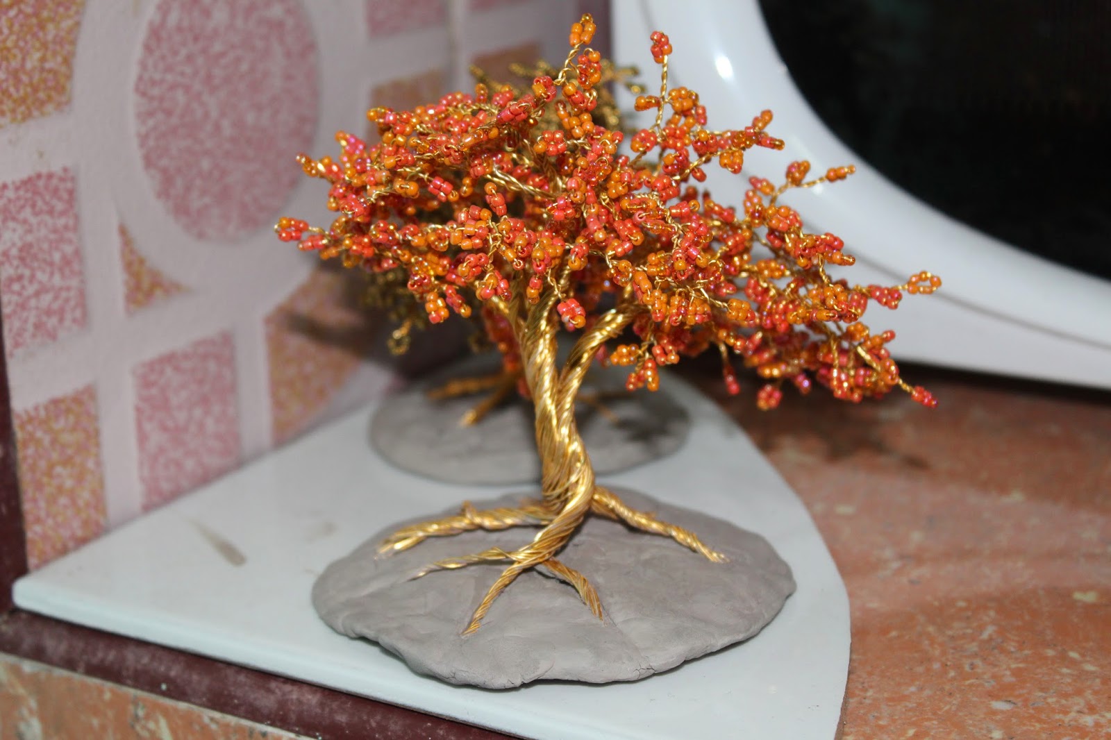 So Many Things to Do, So Little Time: Clay Base for Beaded Wire Tree