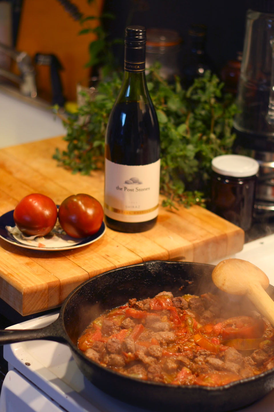 66 Square Feet (Plus): Boerewors and tomato sauce