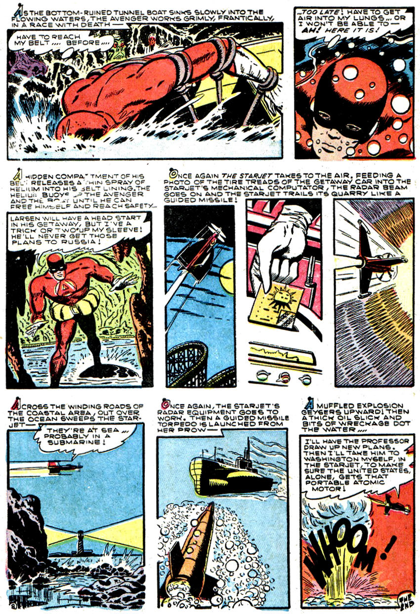 Pappy's Golden Age Comics Blogzine: Number 1365: Big red guy fights Reds