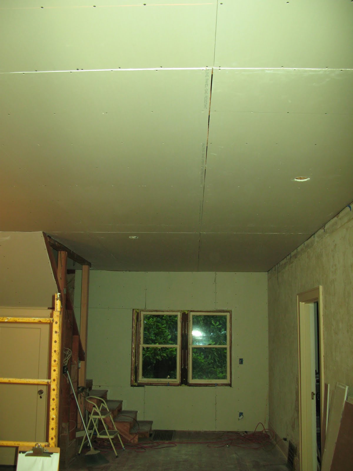 Leslie House Pictures: Raising the Ground Floor Ceiling