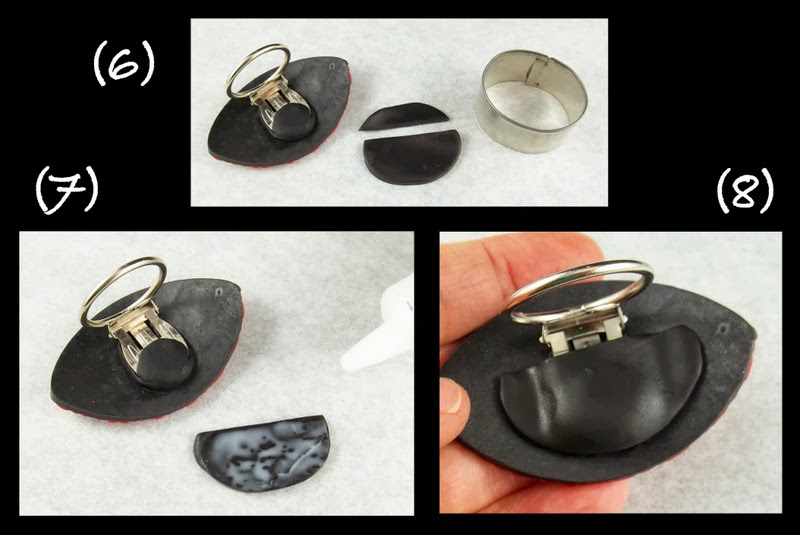 2 Good Claymates: How to Attach a Scarf Clip Ring to a Polymer Clay Art ...