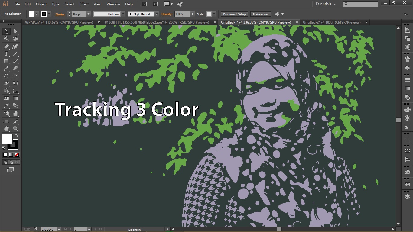 Cara Merubah Gambar Jadi Vektor ( Tracking ) 1 Menit Dengan Adobe ...