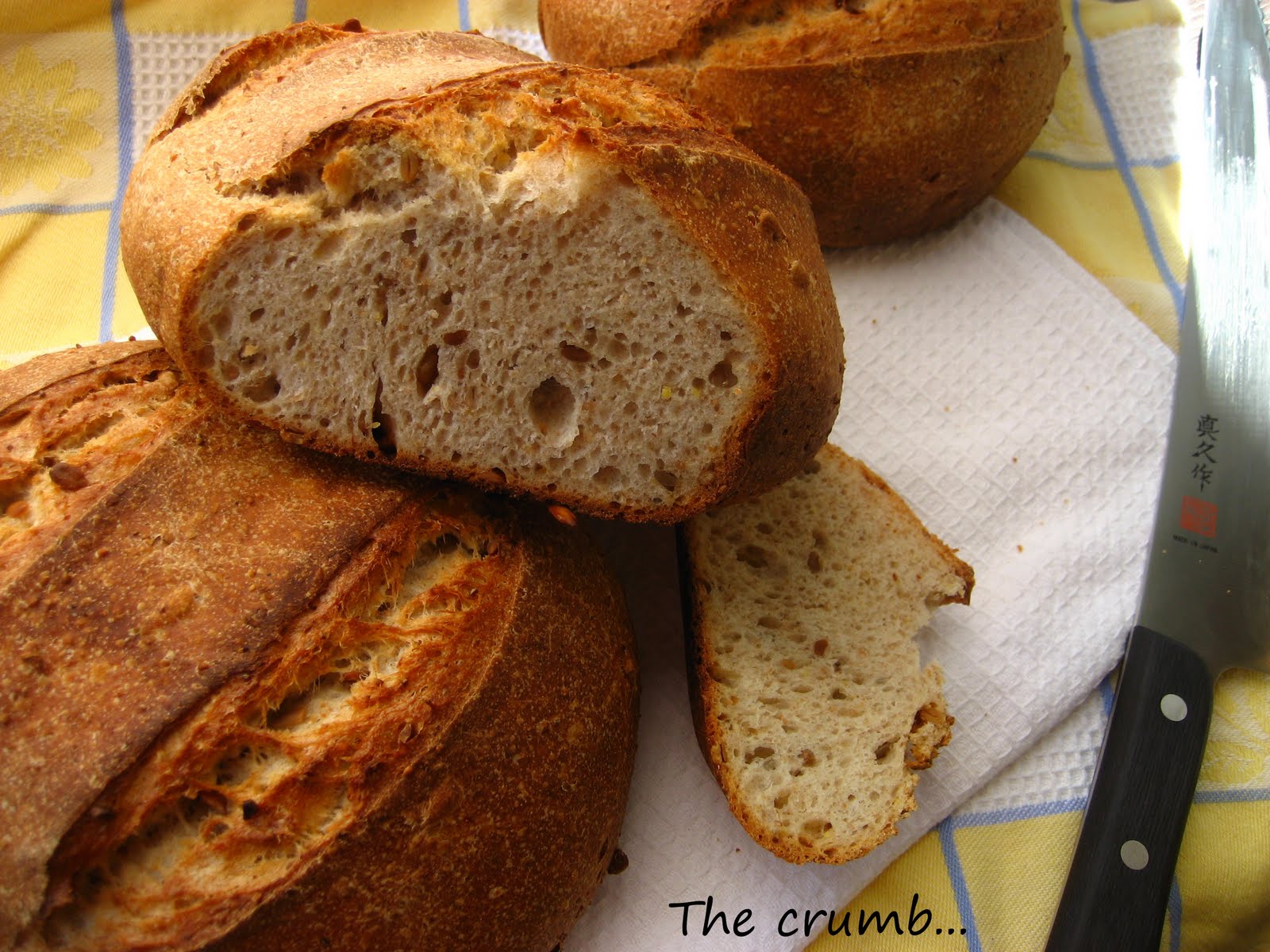 Home Cooking In Montana: Crusty 10-Grain Sourdough Bread Loaves ...