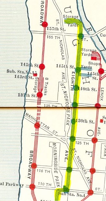 New York - History - Geschichte: Ninth Avenue Elevated Railway at 110th ...