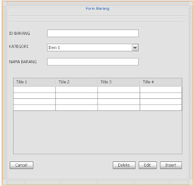 Moch Arif Blog: Membuat Form Barang Aplikasi Penjualan pada Java Netbeans
