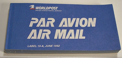 International Airmail And Priority Mail Labels: US: 2 booklets of ...