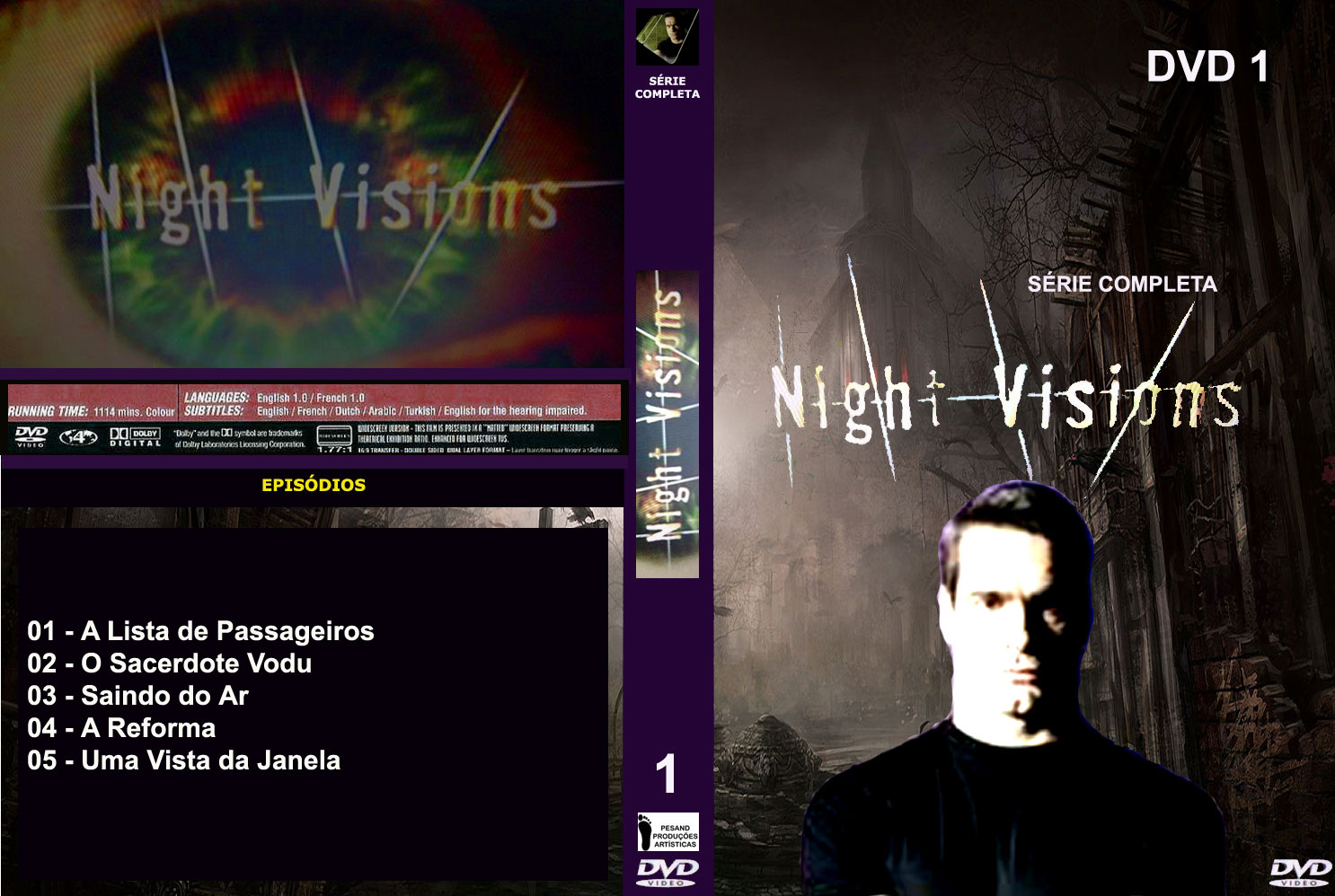 CAPAS EM SÉRIE: CAPAS DVD NIGHT VISIONS