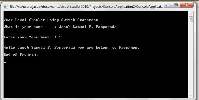 Free Programming Source Codes And Computer Programming Tutorials Year Level Checker Using