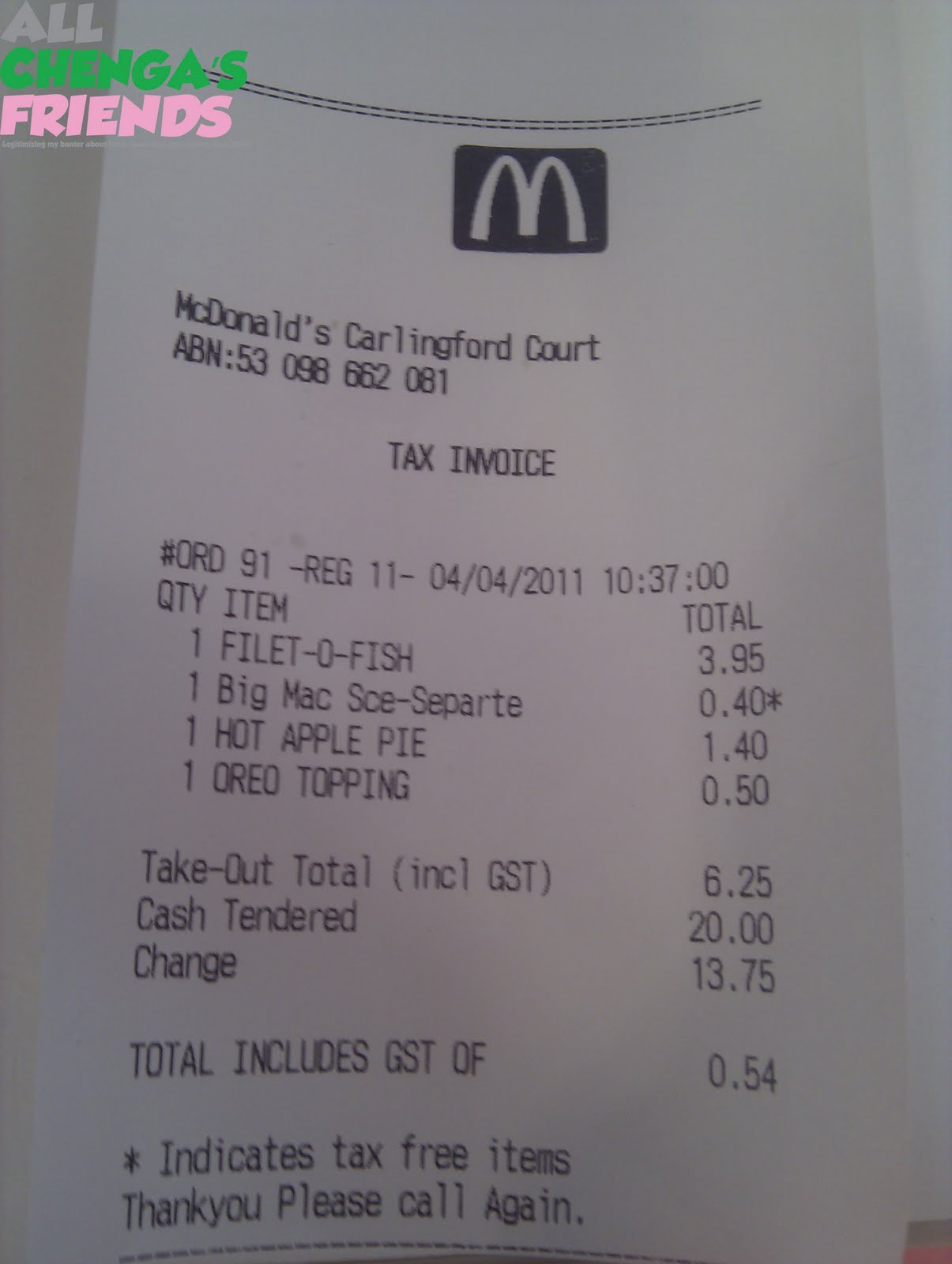 All Chenga's Friends: Cheap Eats and Indie Beats: Fast Food