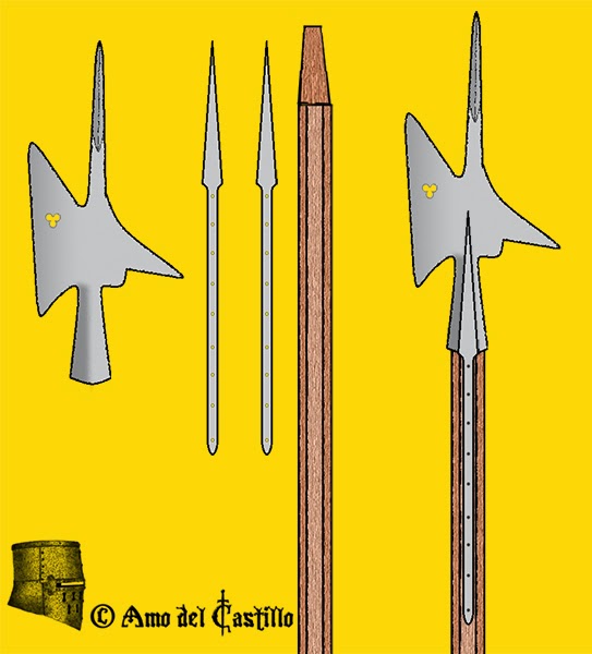 AMO DEL CASTILLO: Alabardas. Fabricación