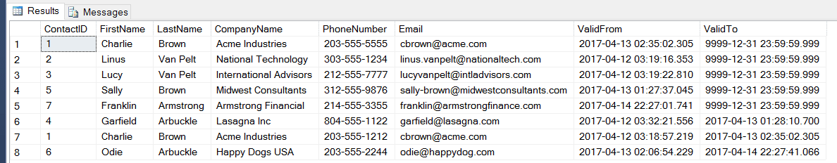 Building Better Software Sql Server Temporal Tables