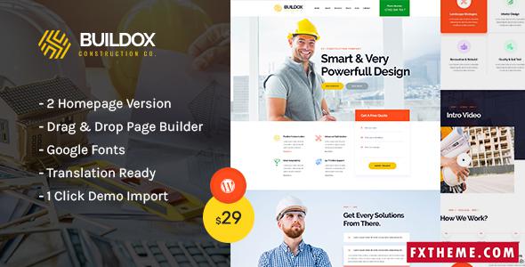 Purnama Raphael Buildox - Construction and Building WordPress Theme architecture builder building