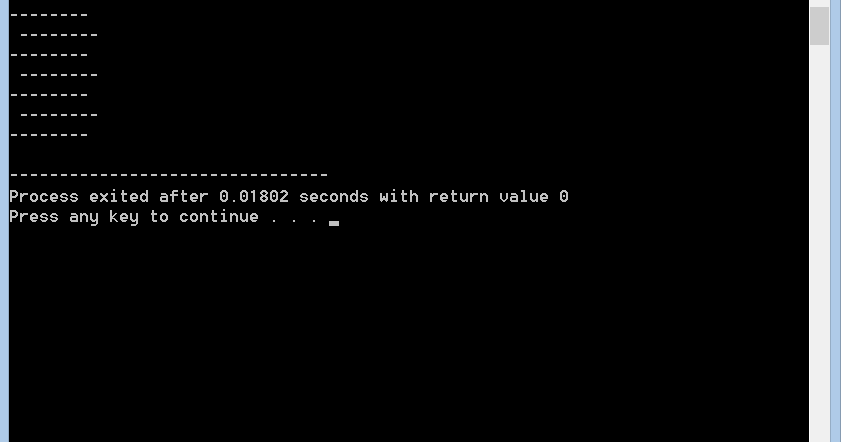 52. Program that generates the following checker board by using loop.