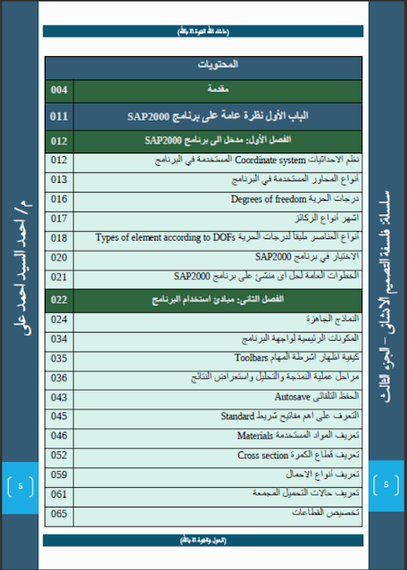كتاب شرح برنامج Sap 2000 للمهندس احمد السيد احمد على